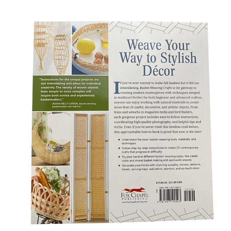 Basket-Weaving Crafts Book: 22 Creative Patterns