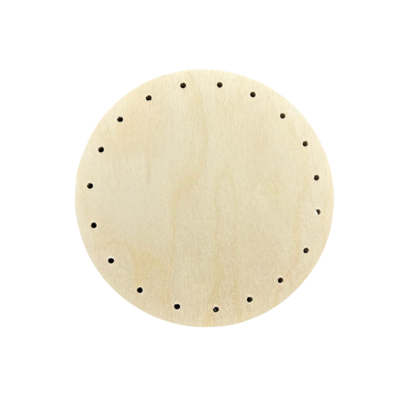 Premium Round Drilled Bases for Basket Weaving