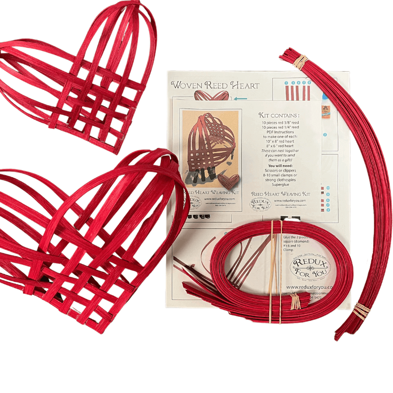 DIY Reed Heart Kit – Create Lovely Red Hearts