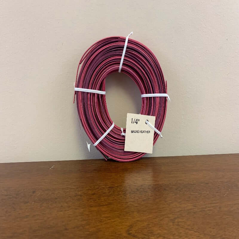 Premium Dyed 1/4" Flat Reed for Crafts & Weaving