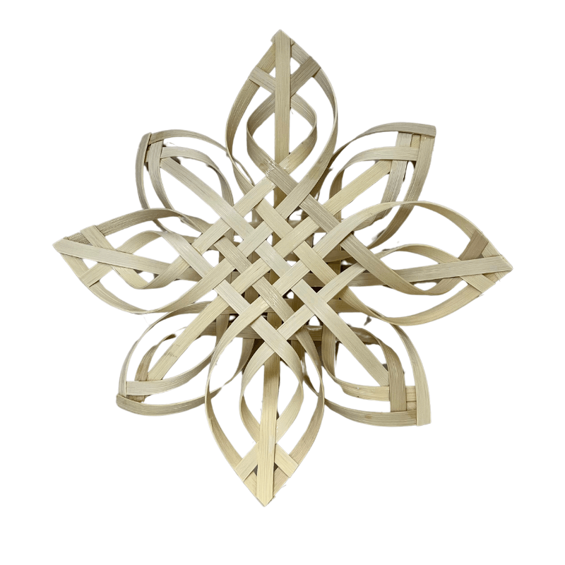 Handmade Reed Snowflake Kits in Vibrant Colors