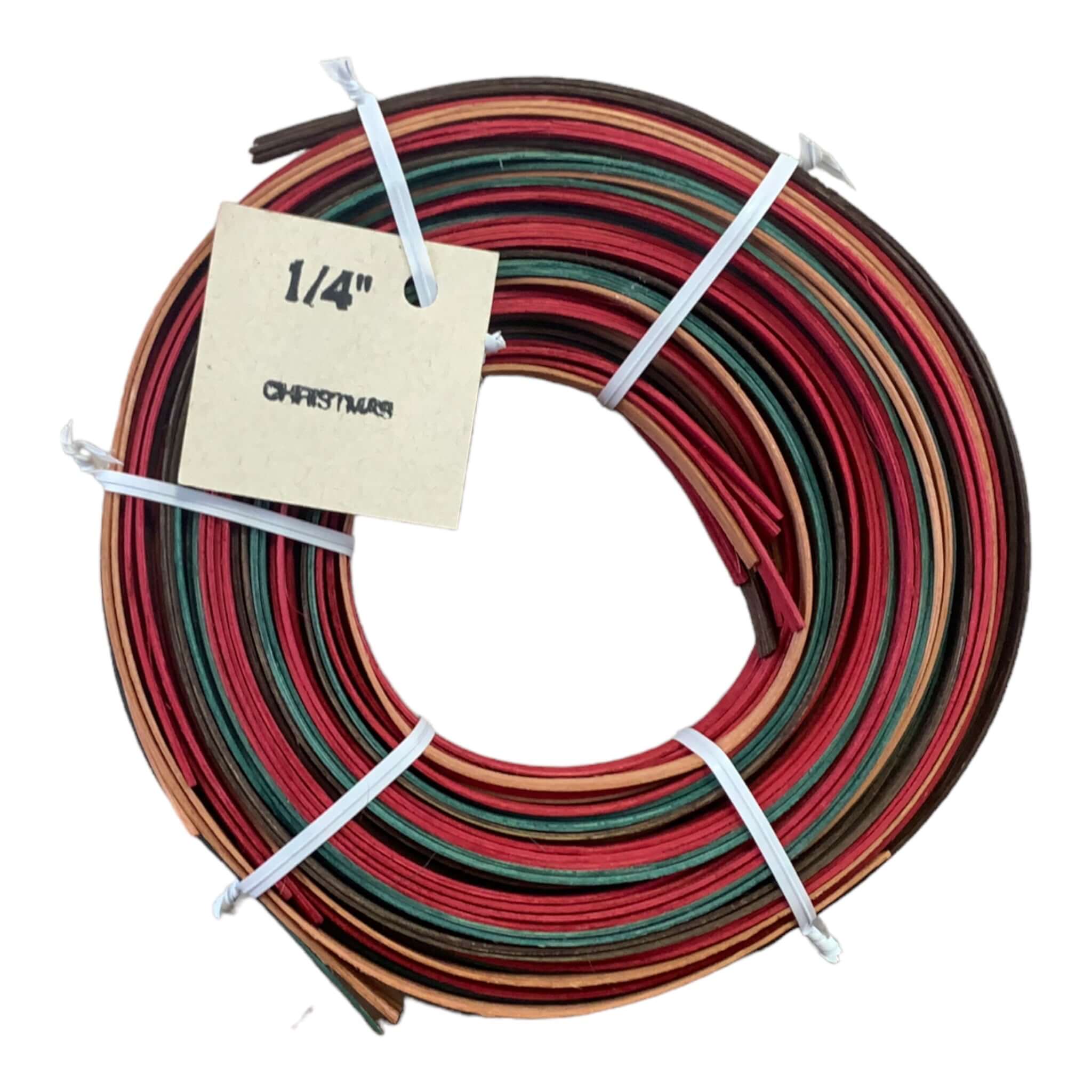 Premium Dyed 1/4" Flat Reed for Crafts & Weaving