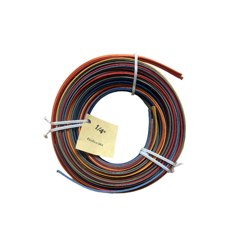 Premium Dyed 1/4" Flat Reed for Crafts & Weaving