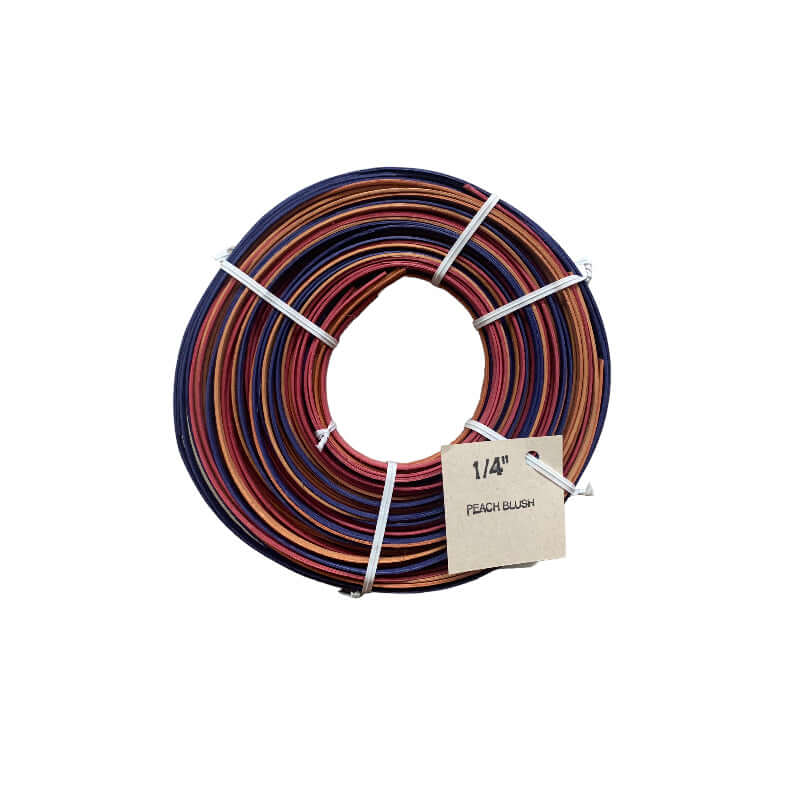 Premium Dyed 1/4" Flat Reed for Crafts & Weaving