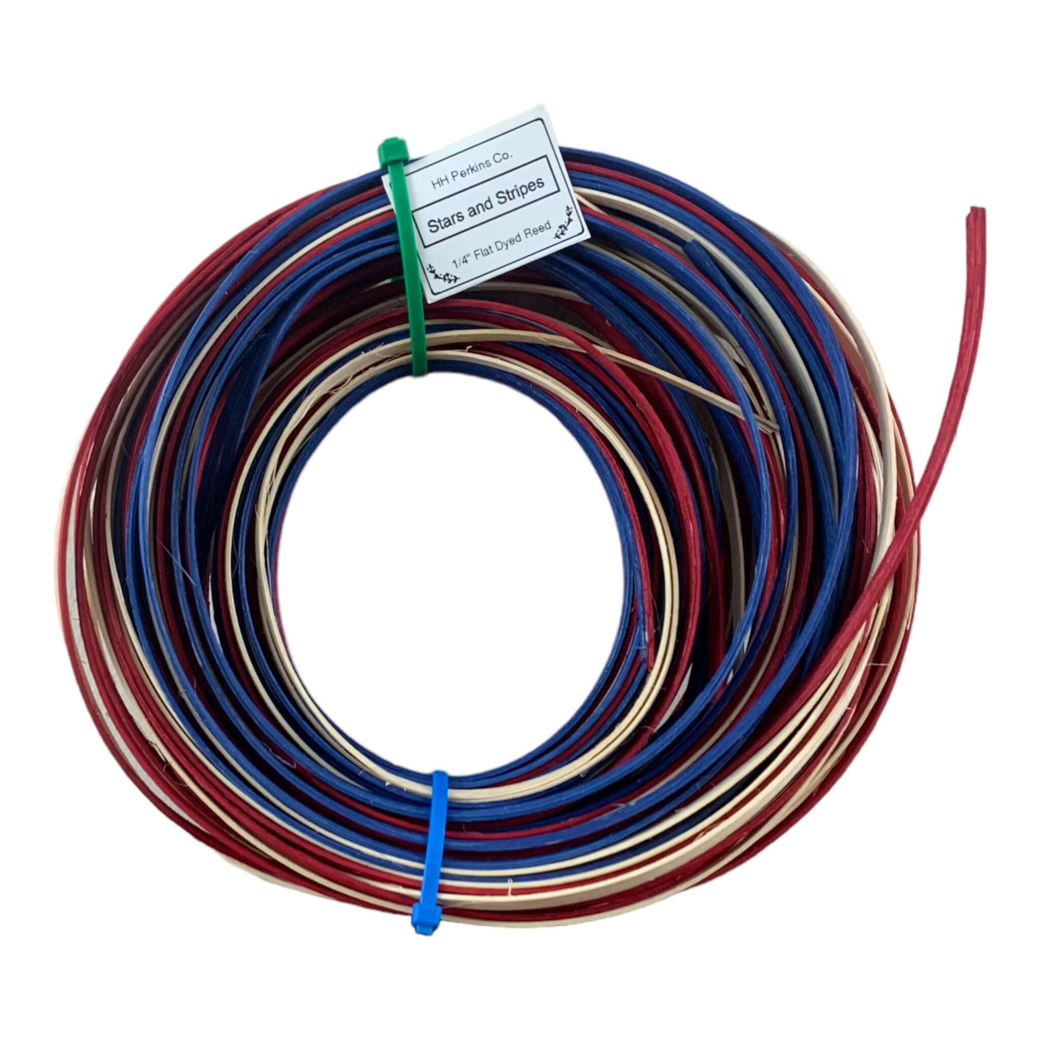 Premium Dyed 1/4" Flat Reed for Crafts & Weaving
