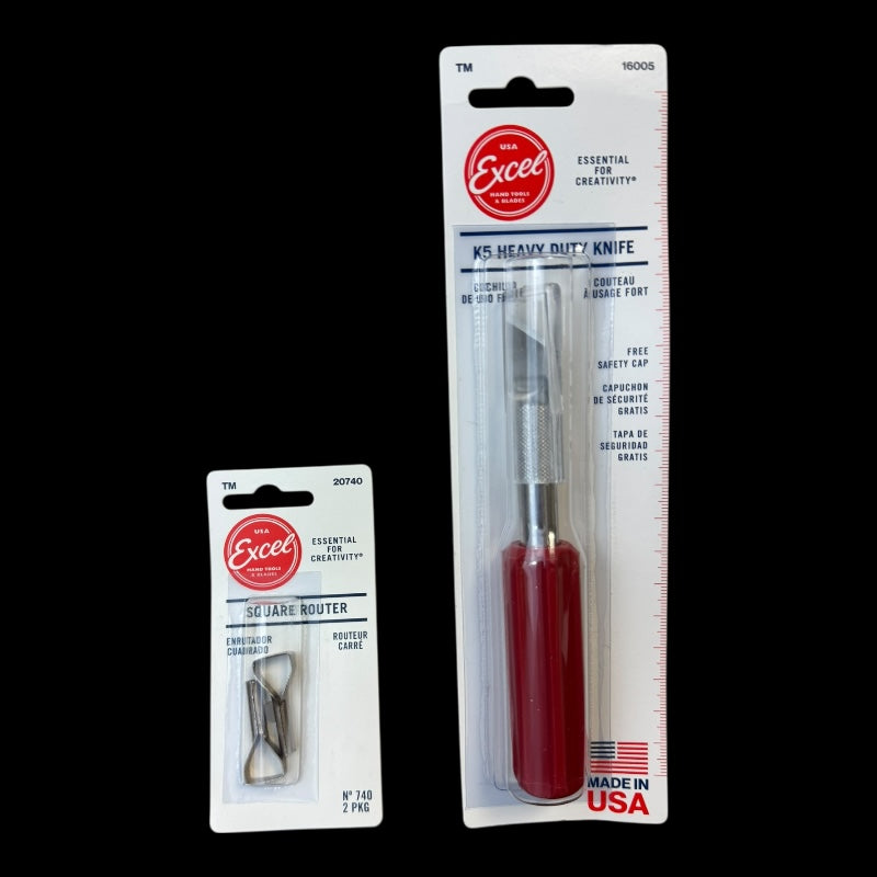 Excel K5 Precision Cutter Knife & Routers| Weaving & Crafting Tools