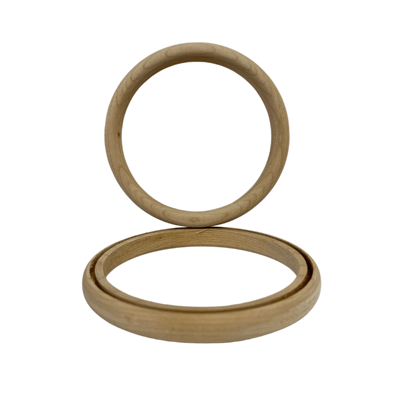 Premium Nantucket Solid Cherry Basket Rims | Craft Weaving