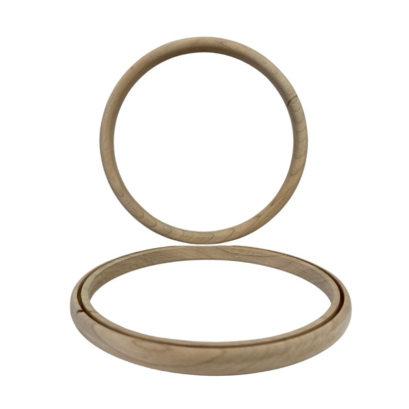 Premium Nantucket Solid Cherry Basket Rims | Craft Weaving