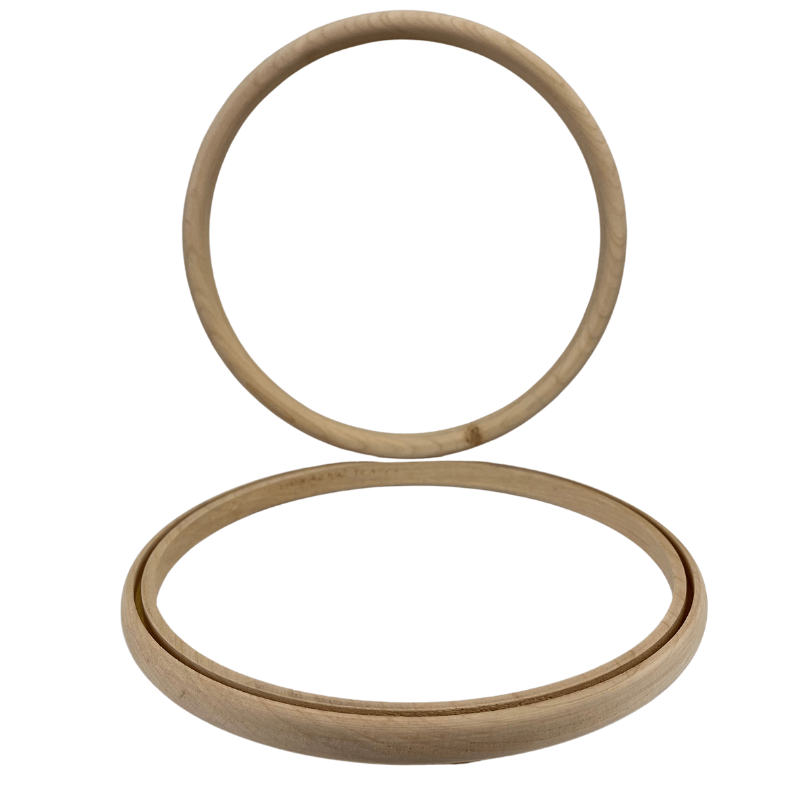 Premium Nantucket Solid Cherry Basket Rims | Craft Weaving