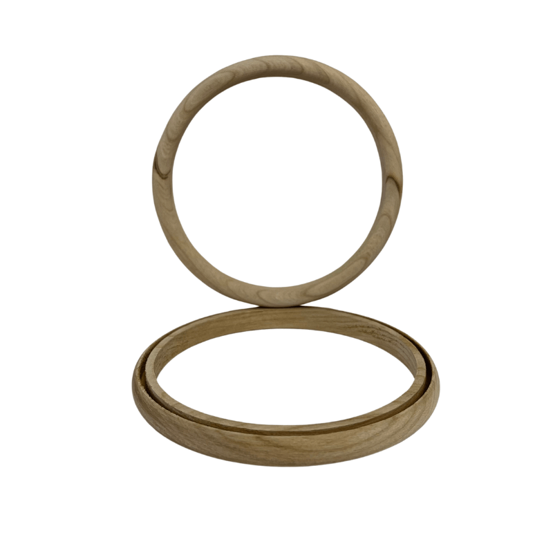 Premium Nantucket Solid Cherry Basket Rims | Craft Weaving