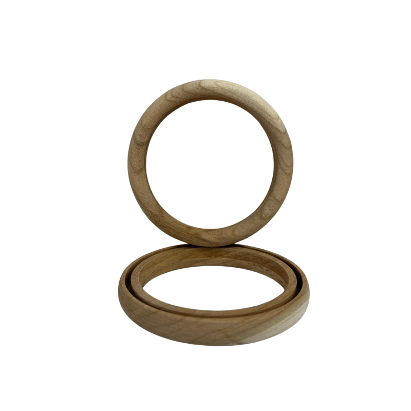 Premium Nantucket Solid Cherry Basket Rims | Craft Weaving