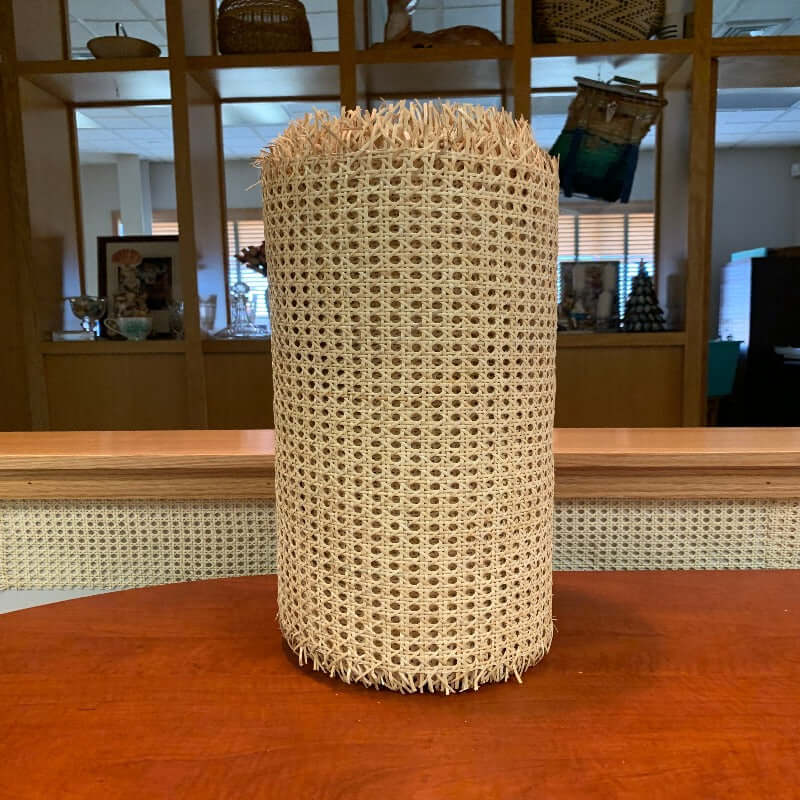 Unbleached Fine 1/2" Cane Webbing | Natural Rattan Mesh