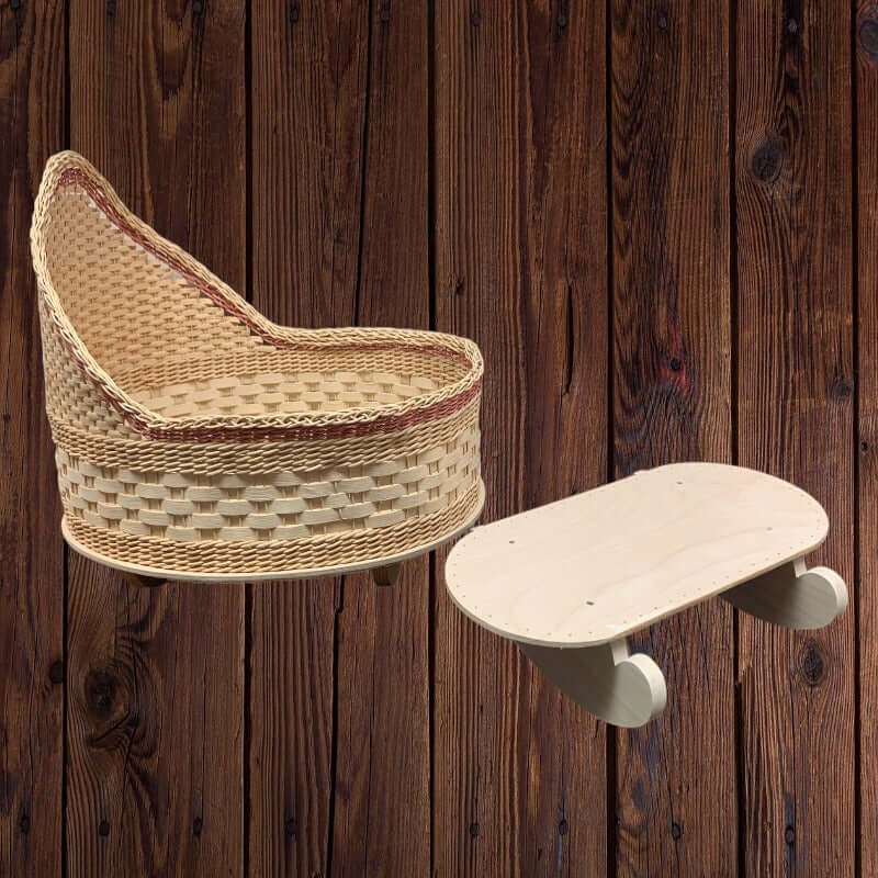 Wicker Doll Cradle Frame