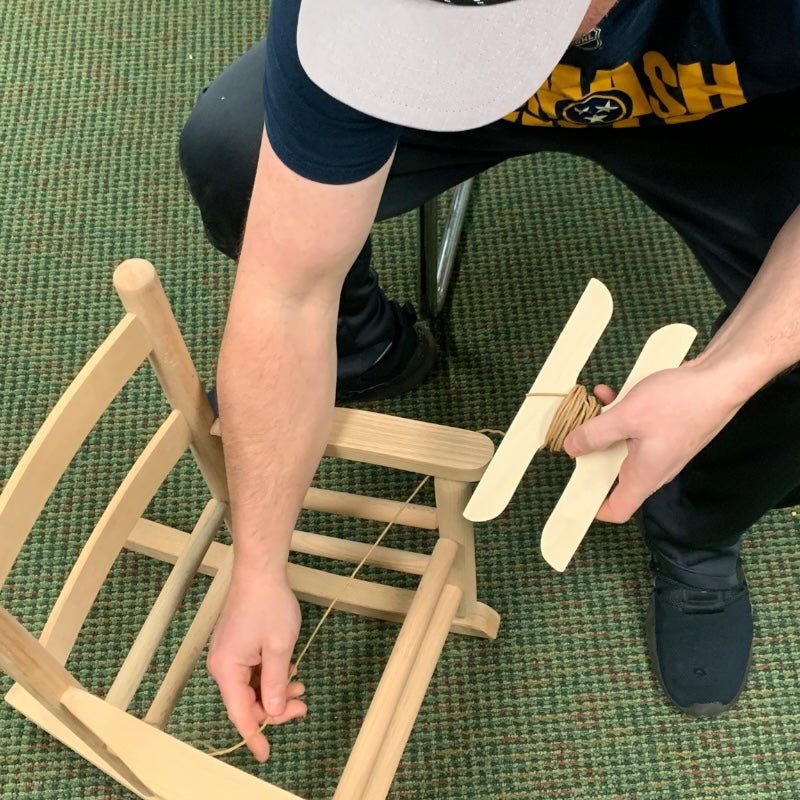 Rush Shuttle Tool for Weaving and Furniture Restoration