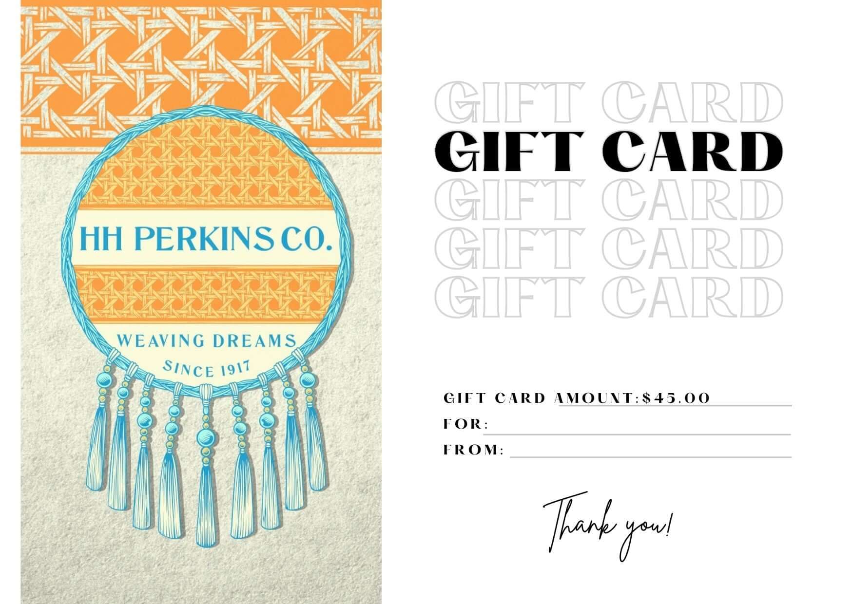 HH Perkins Co. Gift Certificates