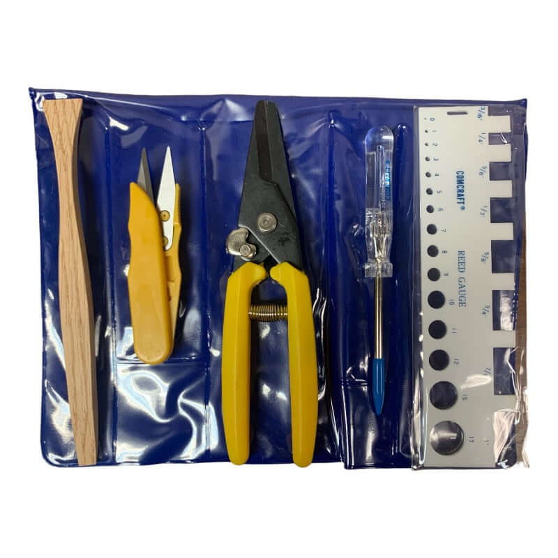 5-Piece Basket Weaving Tool Kit with Organizer